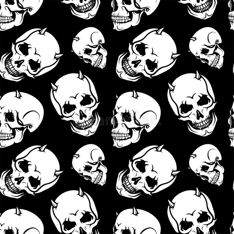 3D chrome skull stock illustration. Illustration of halloween - 5635145