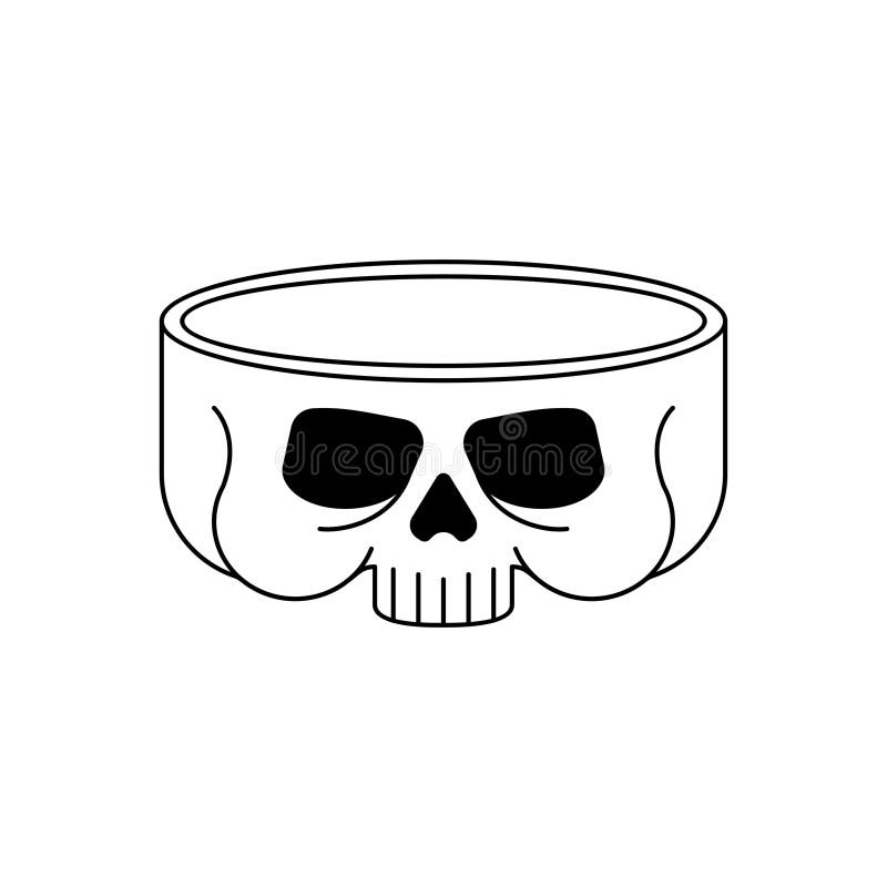Skull Plate Isolated. Skeleton Head As Dishes Stock Vector ... Skull Plate Isolated. Skeleton Head As Dishes Stock Vector ...