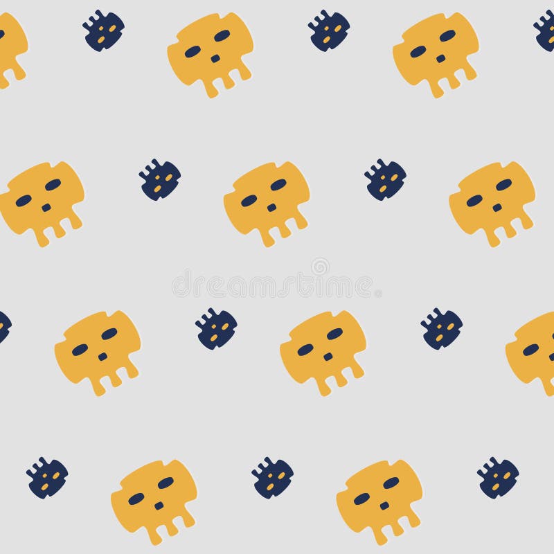 Skull print pattern stock vector. Illustration of decoration - 71590229