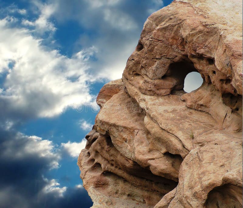 Skull Rock stock image. Image of california, bone, bitten - 2295905