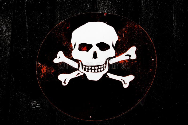 Skull sign stock image. Image of black, color, warning - 3284681