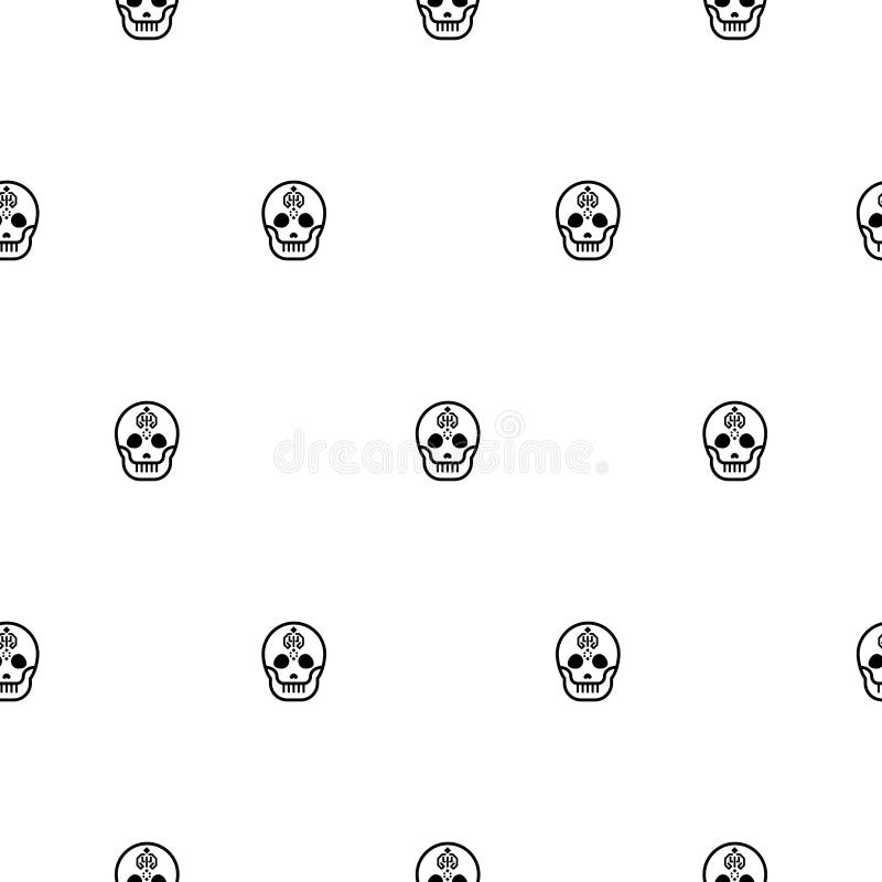 Small Skull Pattern Stock Illustrations – 177 Small Skull Pattern Stock ...