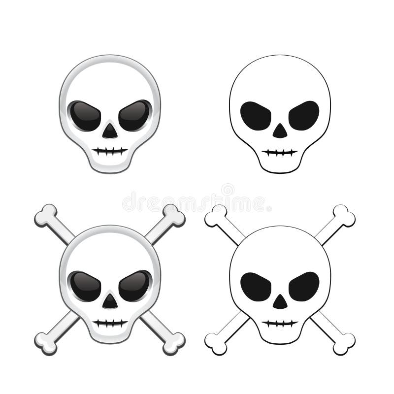 Skull variants stock vector. Illustration of cranium - 41042098