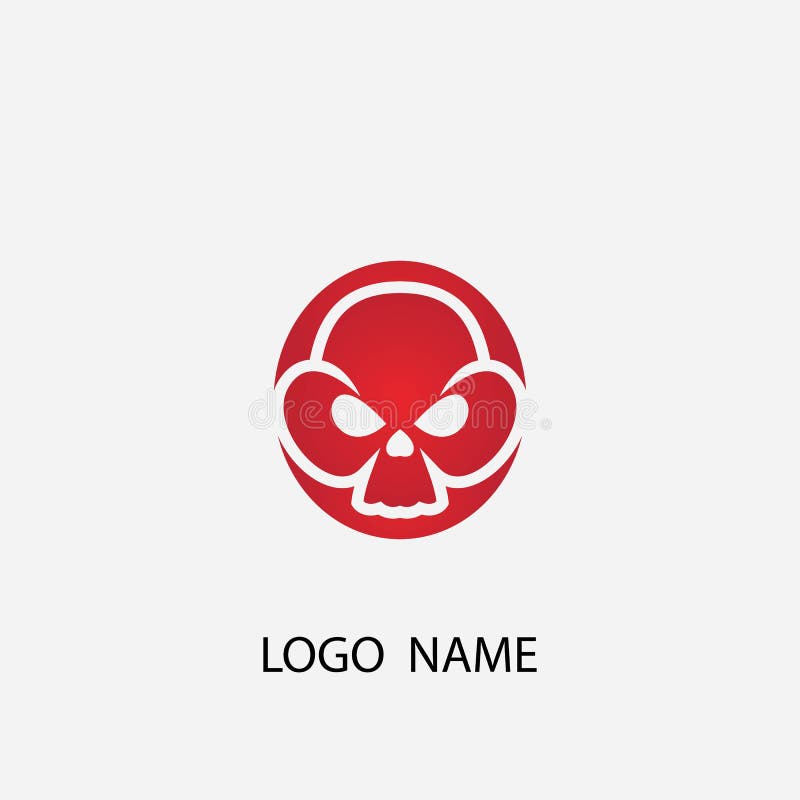 Skull Vector Illustration Design Icon Logo Stock Vector - Illustration ...