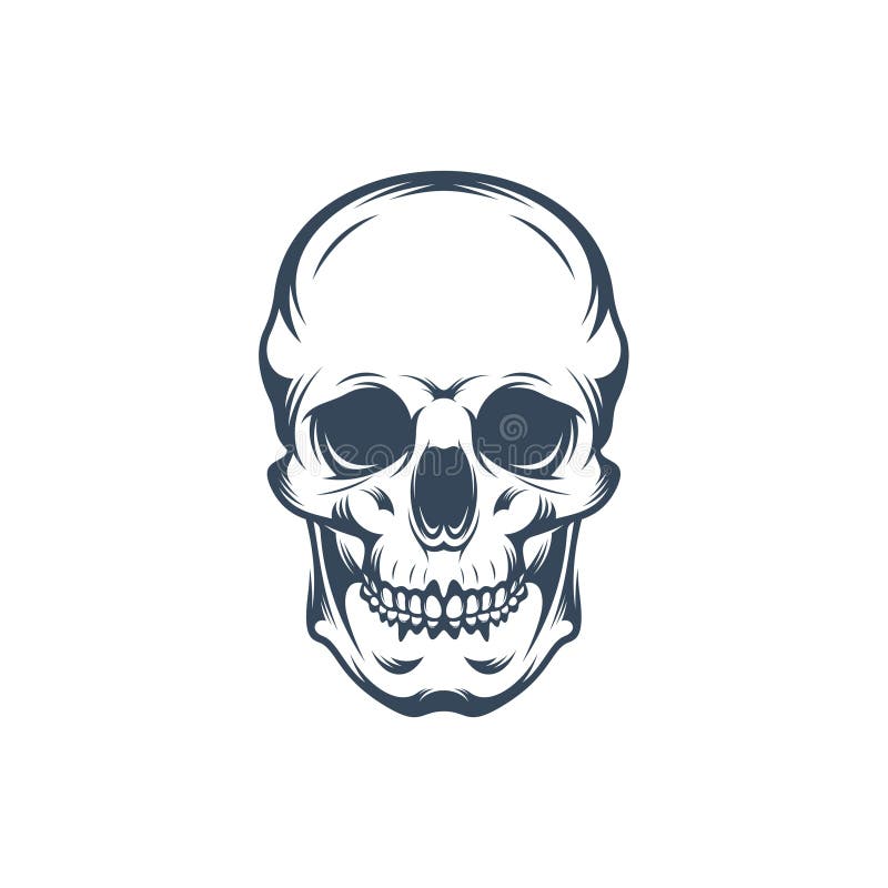 Skull Vector Illustration Design. Skull Logo Design Template Stock ...