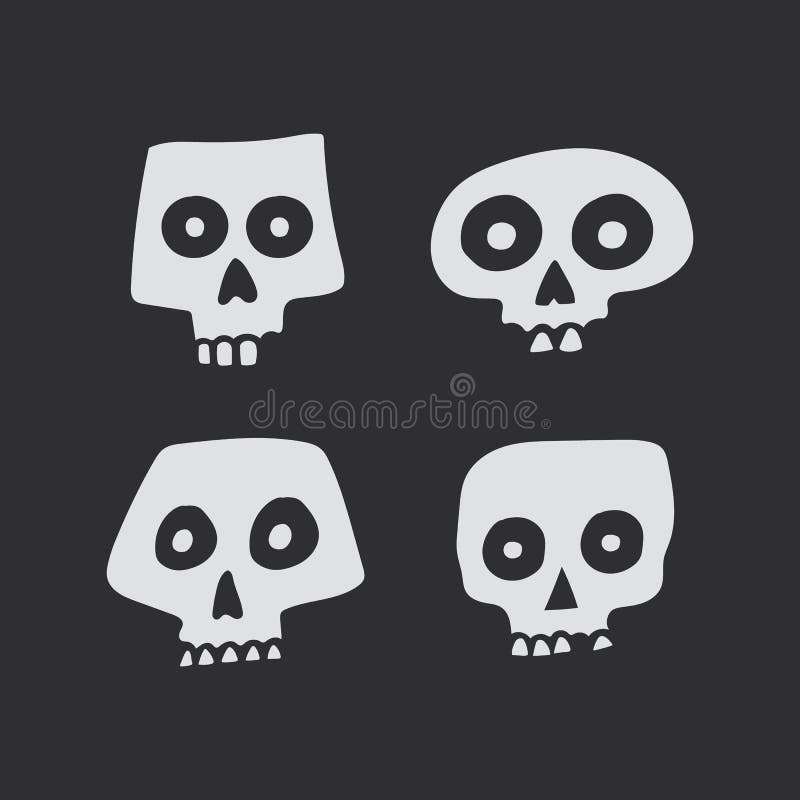 Skull Vector. Unique and Cute Skull Vector Design. Editable Skull ...