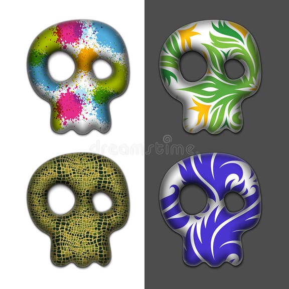 Skulls. stock vector. Illustration of computer, symbol - 26998361