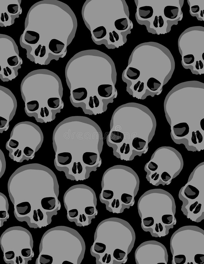 Multiple Skulls stock vector. Illustration of expressions - 12195908