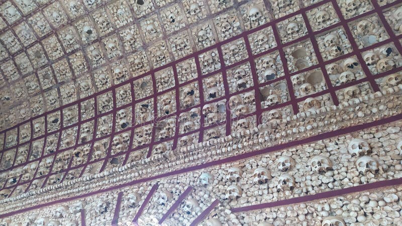 Skulls and Bones of the Bone Chapel in Faro Editorial Photo - Image of ...