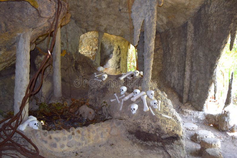 Skulls and Bones stock photo. Image of geology, cavern - 63427336