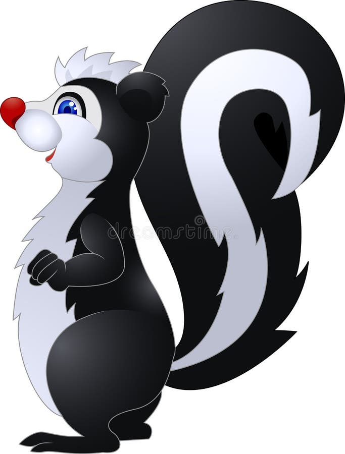 Skunk cartoon stock vector. Illustration of happy, lecture - 23351503
