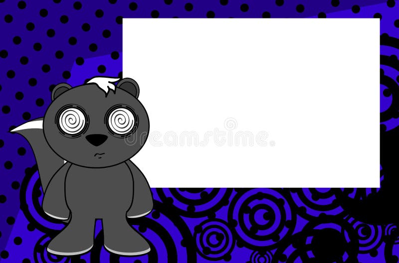 Crying Skunk Emotion Cartoon Background Stock Vector - Illustration of ...