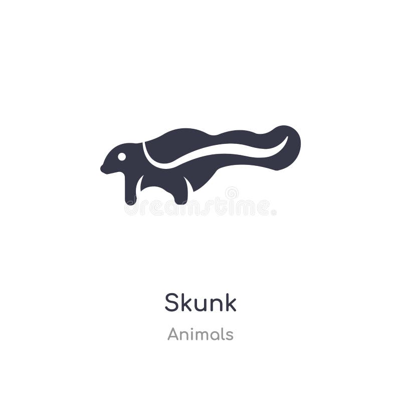 Skunk Icon. Trendy Skunk Logo Concept on White Background from a Stock ...