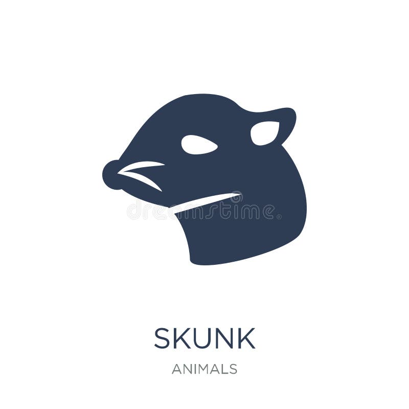 Skunk Icon. Trendy Skunk Logo Concept on White Background from a Stock ...