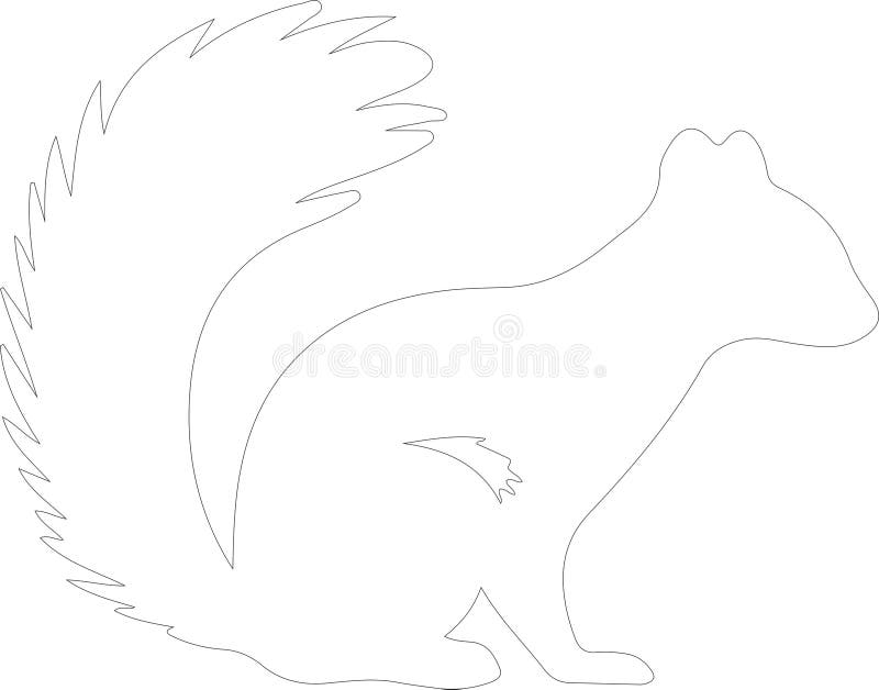 Skunk Outline Skunk Outline Royalty Free Images, Stock Photos