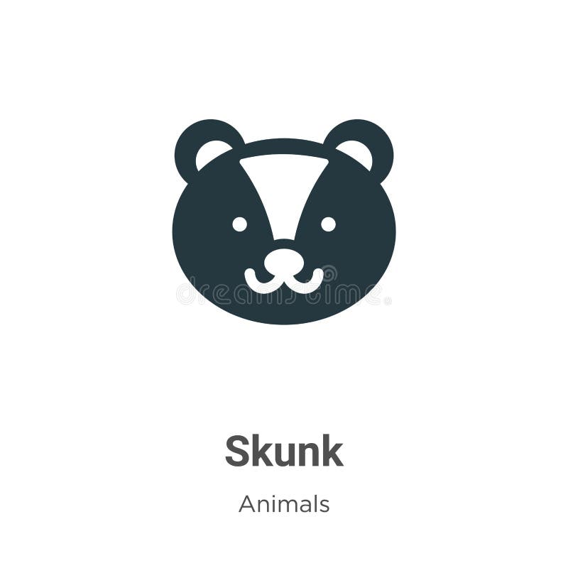 Skunk and fox vector icons stock vector. Illustration of cute - 134298387