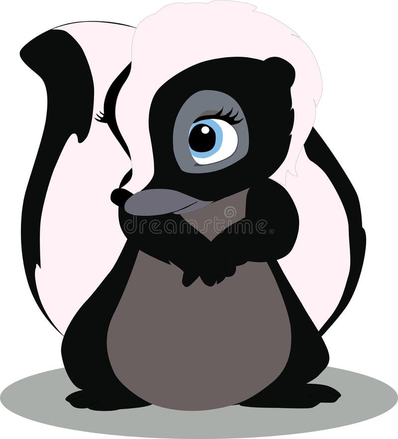 Skunk stock vector. Illustration of skunk, smell, vector - 42016454