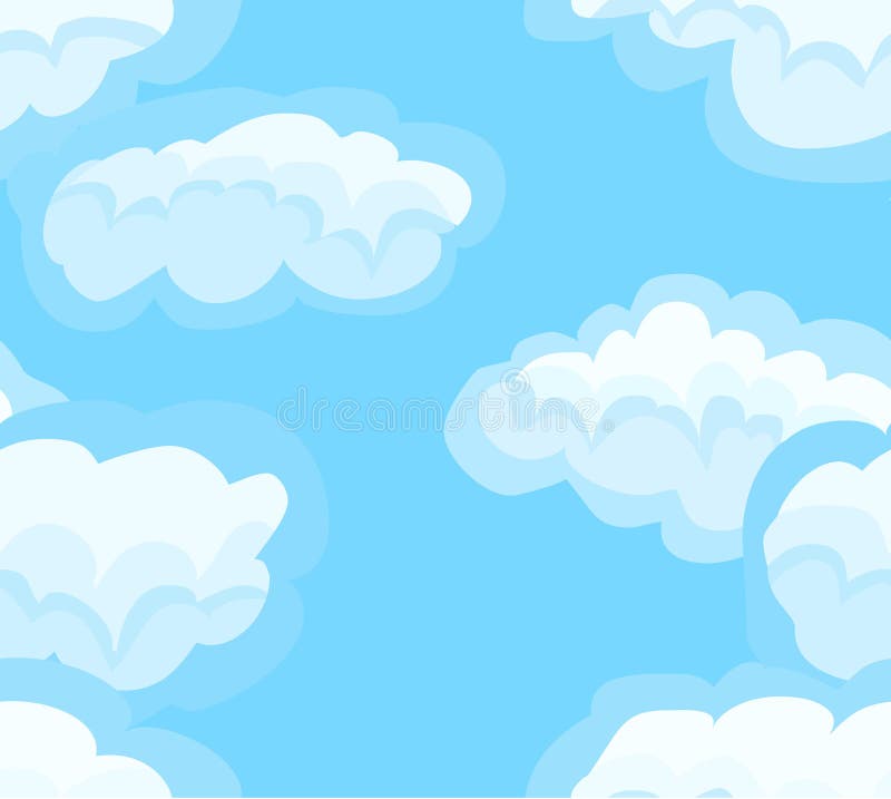 Seamless sky vector stock vector. Illustration of blue - 9289813