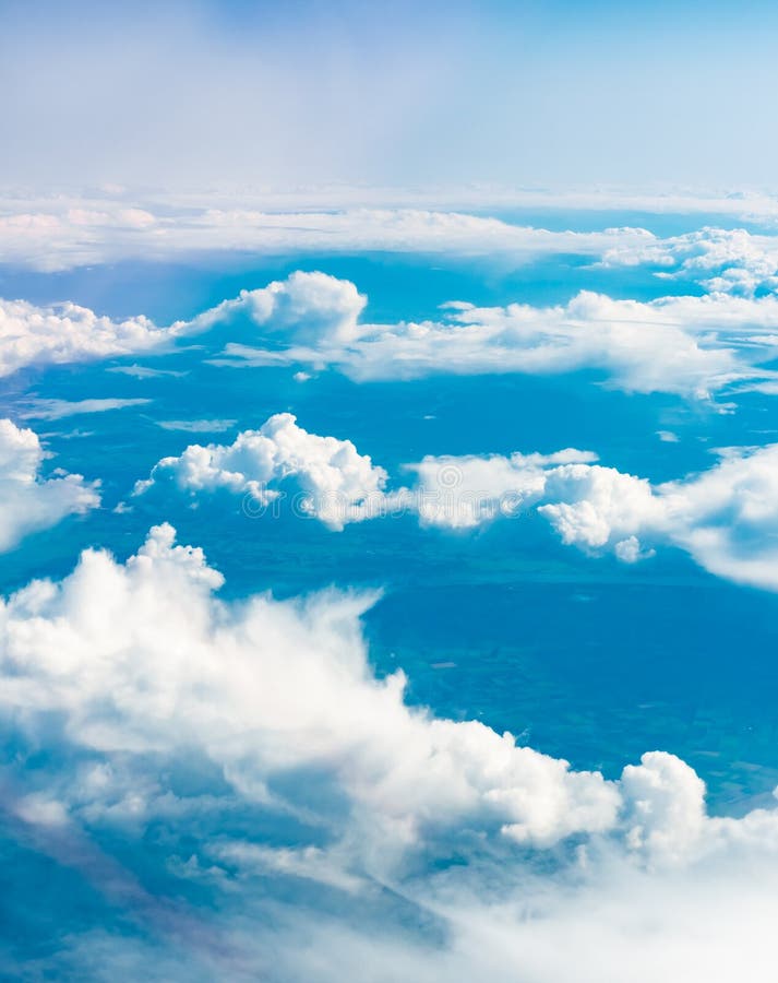 Sky above the clouds stock image. Image of natural, plane - 162298235