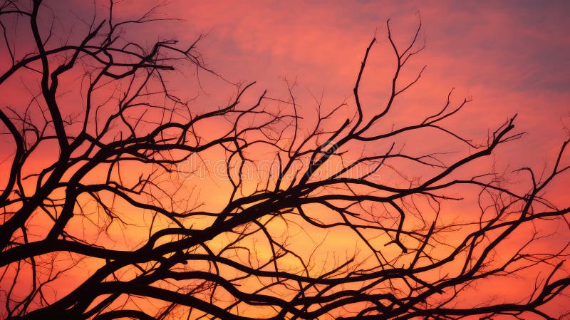 Sky abstract tree branches stock illustration. Illustration of contrast ...