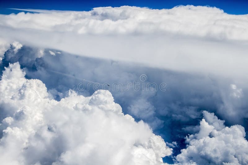 Through the sky abyss stock photo. Image of blue, fuselage - 32863204