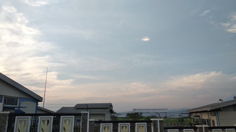 Sky of afternoon stock image. Image of cloud, evening - 259451437