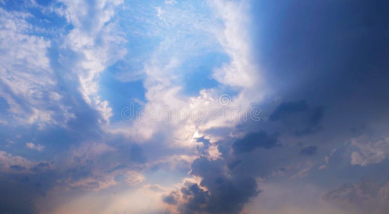 Sky in the Afternoon Sky Background Stock Photo - Image of natural ...