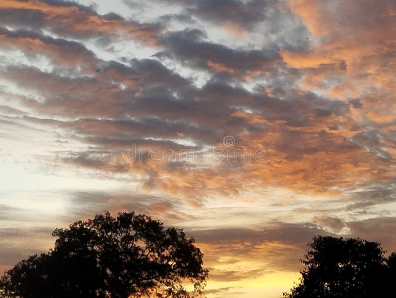 The Sky in the Afternoon and into the Evening is Very Beautiful Stock ...