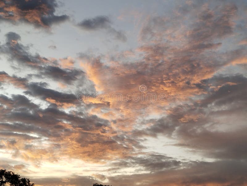 The Sky in the Afternoon and into the Evening is Very Beautiful Stock ...