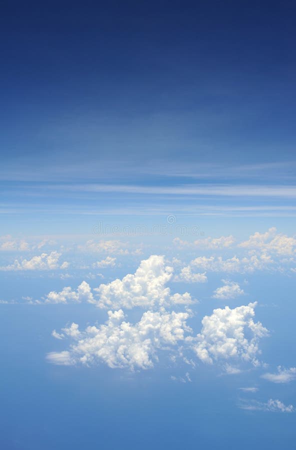 Sky from airplane stock image. Image of blue, vertical - 15154997