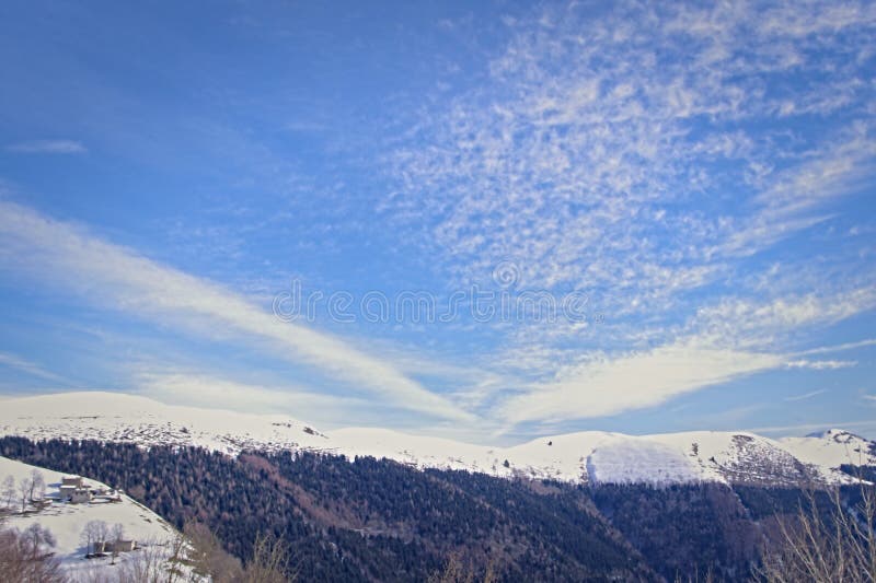 The Sky of the Alpine Foothills Stock Photo - Image of high, country ...