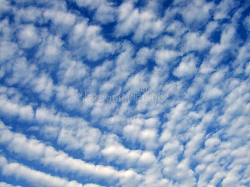 Sky with Altocumulus Clouds Stock Image - Image of blue, sunny: 5601033