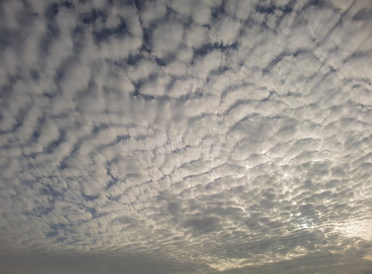 Altocumulus Perlucidus in the Sky Stock Photo - Image of perlucidus ...