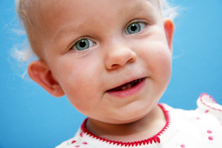 Sky Baby stock image. Image of blonde, smile, outdoors - 896807