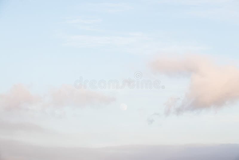 Sky Background. Beautiful Azure Sky with Clouds Background with Soft ...