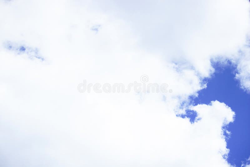 Sky Background with Clouds, Blue Sky in Cold Weather, Vibrational Focus ...