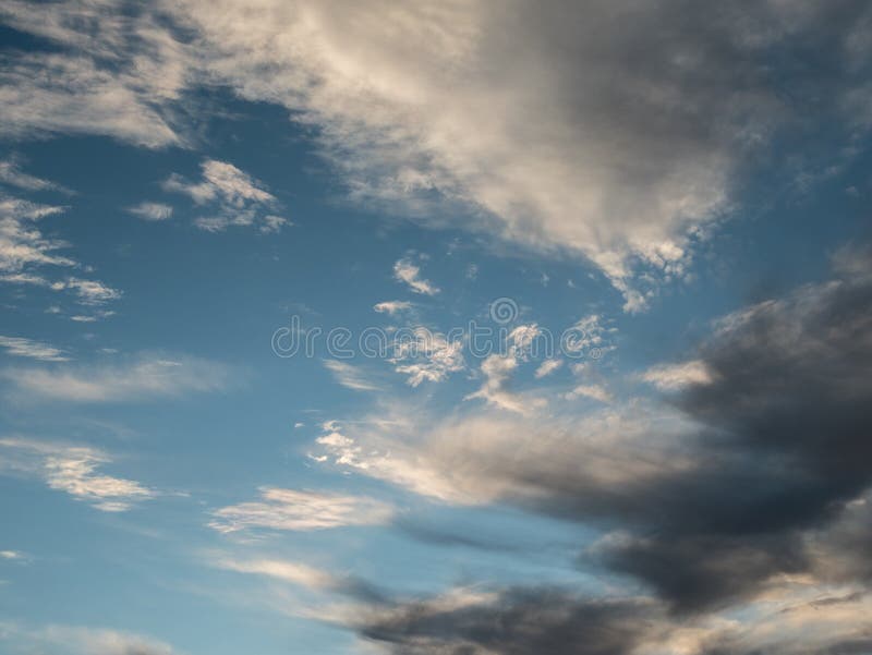 Sky Backdrop, Blue Sky and Partial Clouds Stock Image - Image of ...