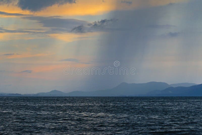 Sky with Bad Weather with Severe Rainstorm Stock Image - Image of ...