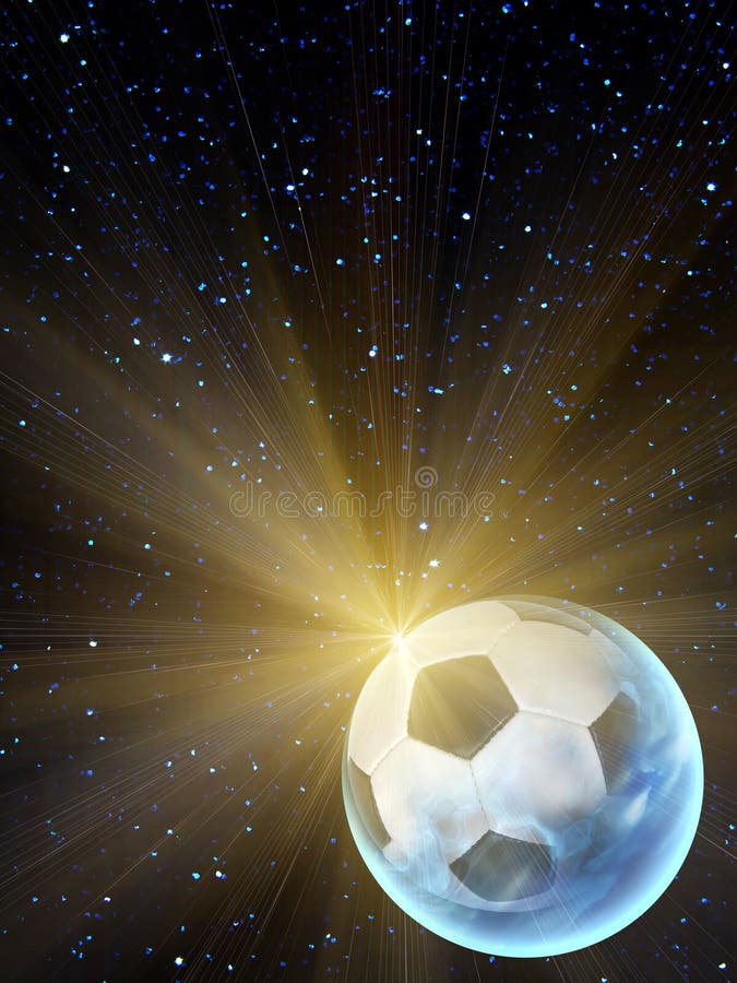 The Football Universe, The Soccer Planet, The Vast Universe Stock Image ...