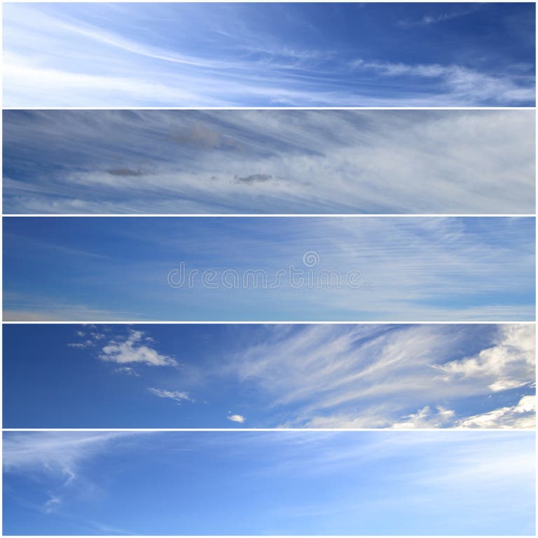 Sky banners stock image. Image of clouds, climate, horizontal - 34212115