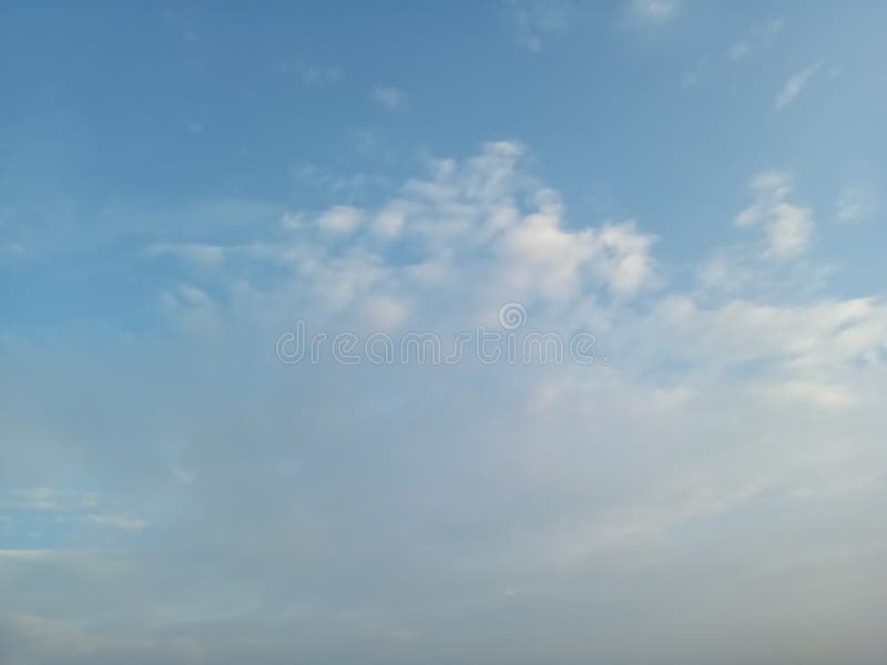 Sky with Beautiful Cloud Formation with Yellow Shade. Stock Photo ...