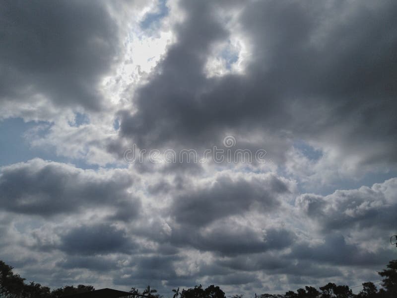 Rain Falling From Clouds