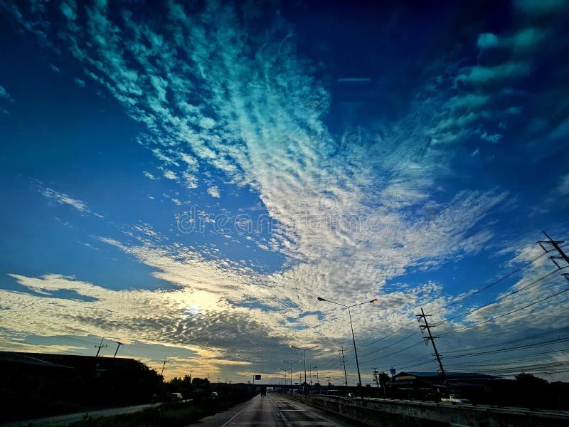 The Sky is Beautiful Like a Flying Bird. Stock Image - Image of flying ...