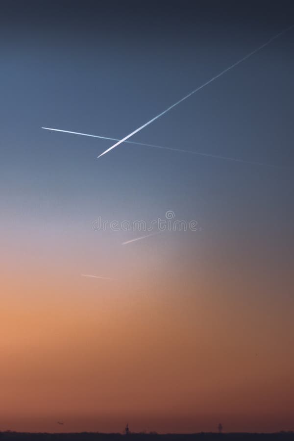 Sky with Beautiful Warm Colors Creating the Perfect Sunset Scenery ...