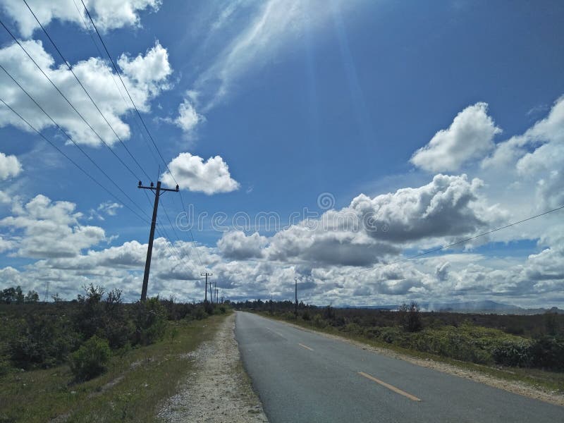 Sky Beauty View Sun Cross Line Stock Photo - Image of line, view: 226169542