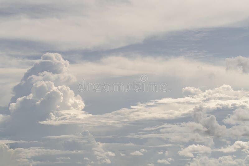 The Sky is Being Covered with Amazing Cloudy. Dramatic Cloud Like a Heaven with the Light ...