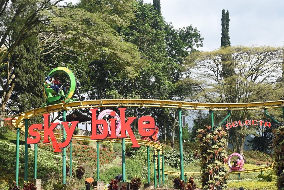 Sky Bike Ride at Selecta (Malang, East Java, Indonesia-March 23, 2019 ...