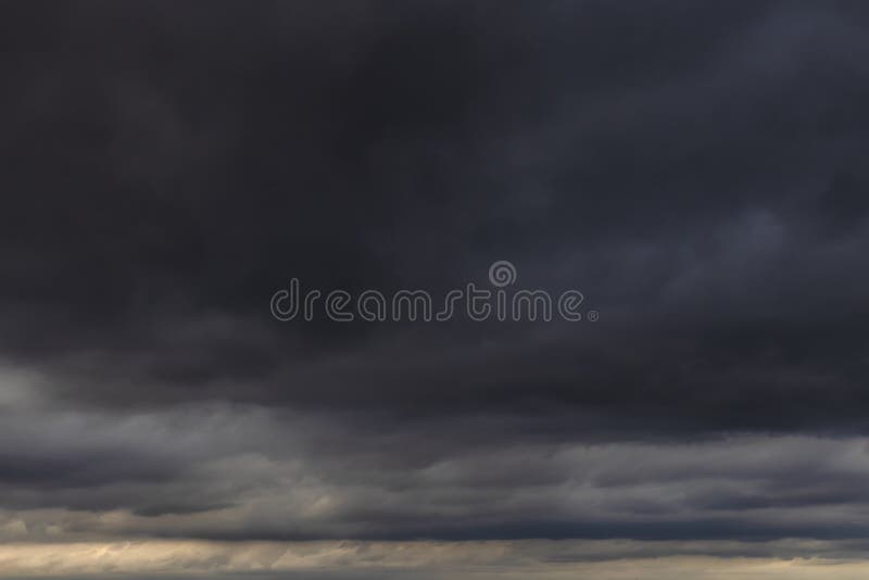 Sky and Black Cloud. Dark Grey Storm Clouds. Dramatic Sky Stock Image ...