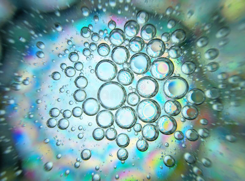 Sky Blue Abstract Background, Bubbles in Transparent Liquid Backdrop ...