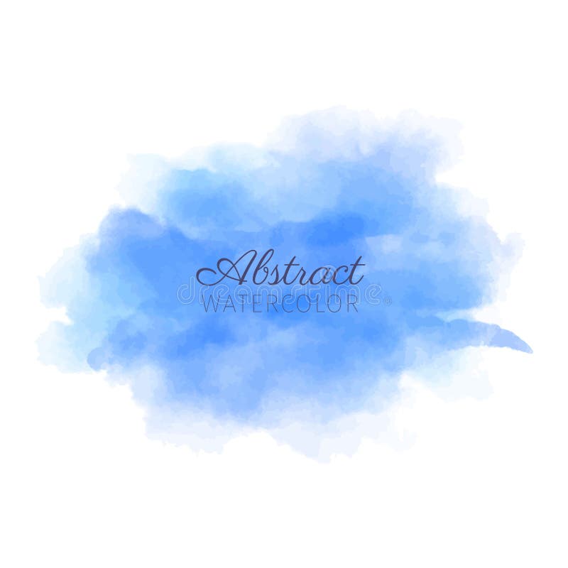 Sky Blue Abstract Watercolor Wash Texture Stock Vector - Illustration ...